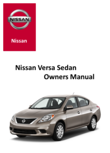2016 Nissan Versa Sedan Owners Manual PDF